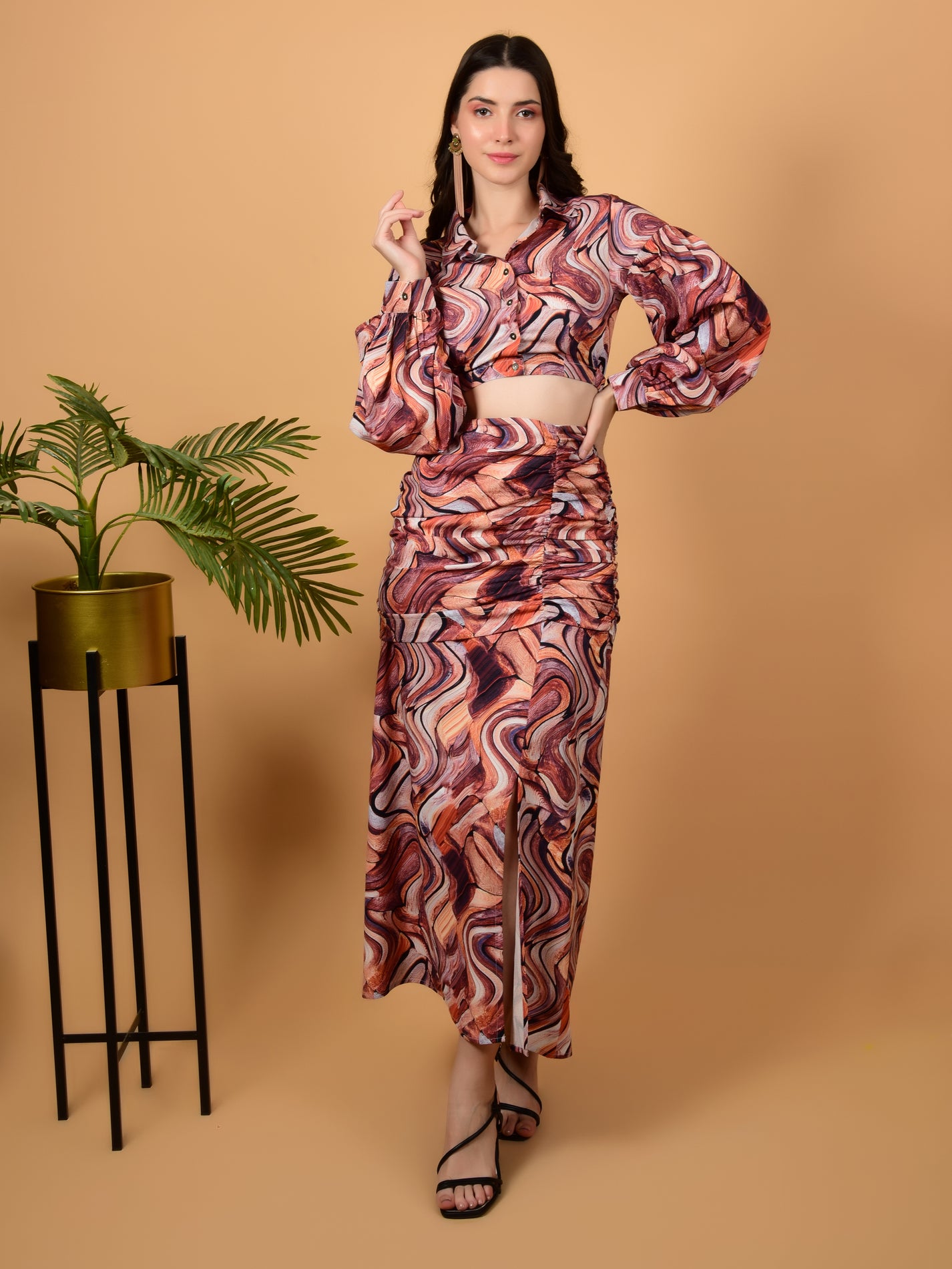 Flawless Women Party Wear Multicolor Co-Ord Set | RIHANNA – Being Flawless