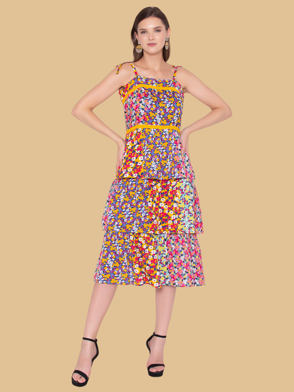 Flawless Women Multi MIdi Dress – Being Flawless
